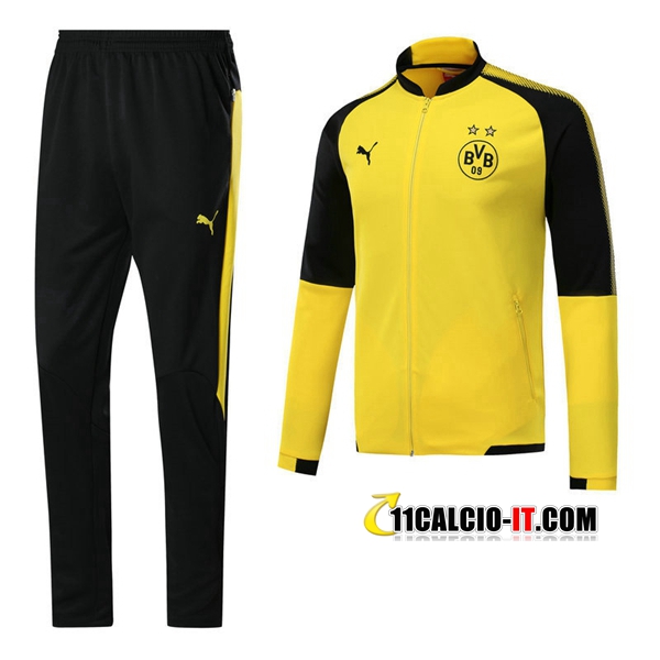 Nuove Tute Allenamento - Giacca Dortmund BVB Giallo/Nero 2017/18 ...