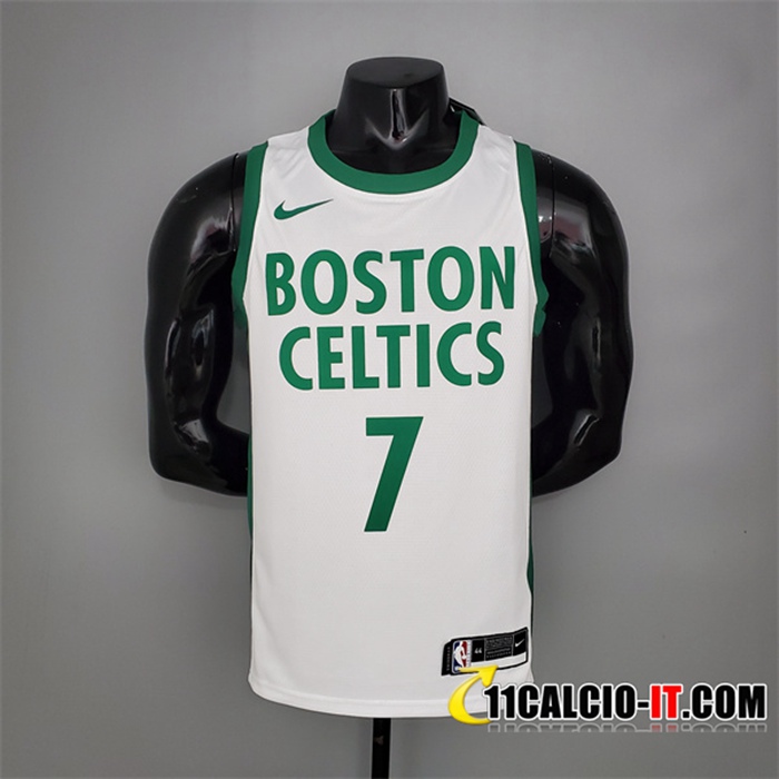 Numeri Maglia Boston Celtics (Brown #7) Bianco City Edition Numeri Maglia Boston Celtics (Brown #7) Bianco City Edition