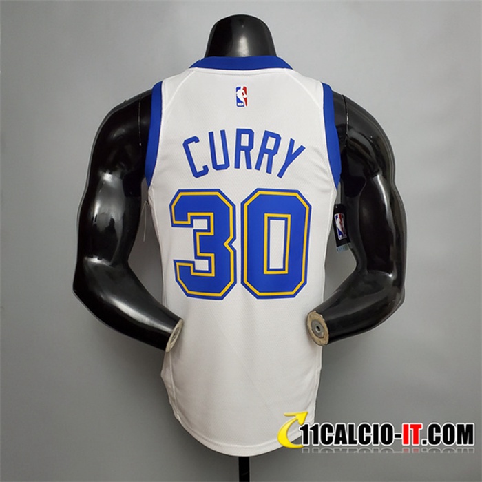 Siti Maglia Golden State Warriors (Curry #30) Bianco Retro Version