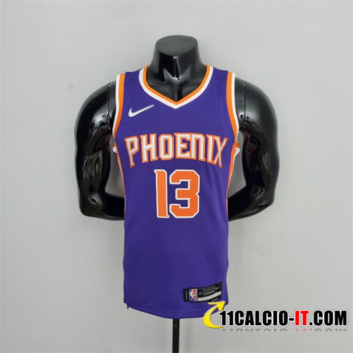 Nuova Maglia Phoenix Suns (Nash #13) Viola 75th Anniversary