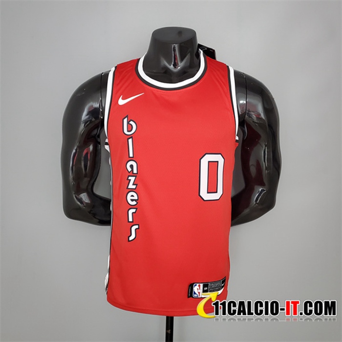 Acquistare Maglia Portland Trail Blazers (Lillaro #0) Retro Rosso