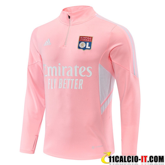 Crea Felpa Allenamento Lione Rosa 2022/2023