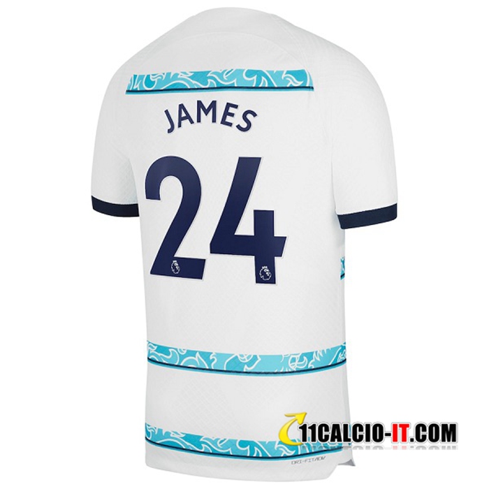 Numeri Maglie Calcio Chelsea (JAMES #24) 2022/2023 Seconda