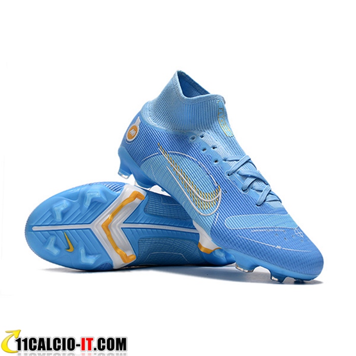 Comprare Nike Scarpe Da Calcio Mercurial 14 High Gang FG Azzurro
