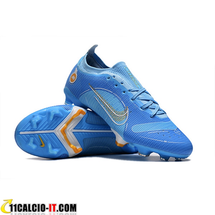 La Nuova Nike Scarpe Da Calcio Mercurial 14 Low Gang FG Azzurro