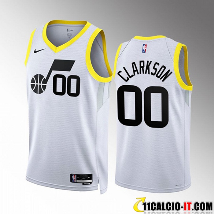 Collezione Maglia Utah Jazz (CLARKSON #00) 2022/23 Bianco