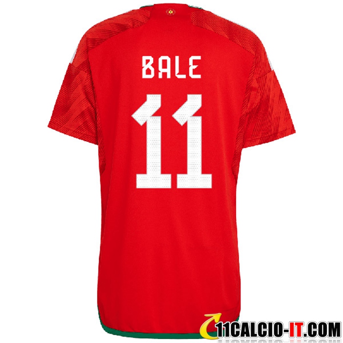 Repliche Maglia Nazionale Galles (BALE #11) 2022/2023 Prima