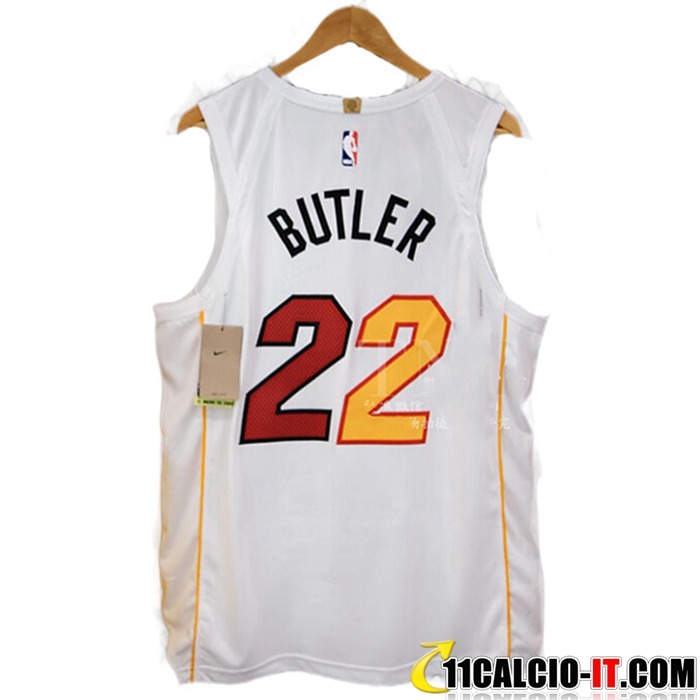 Negozio Maglia Miami Heat (BUTLER #22) 2022/23 Bianco