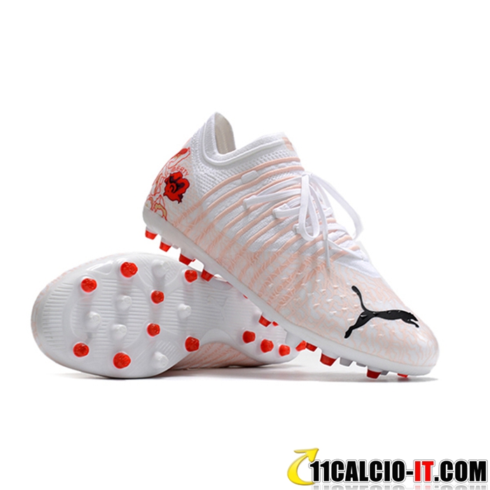 Imitazioni PUMA Scarpe da calcio Womens Future Z 1.4 Liberty MG Bianco/Rosa