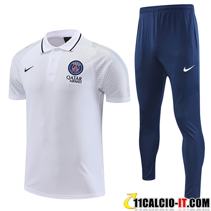 Tutte Le Kit Maglia Polo PSG Bianco 2022/2023
