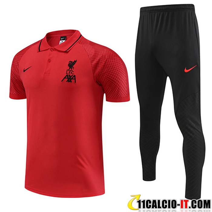 Numeri Kit Maglia Polo FC Liverpool Rosso 2022/2023 -02