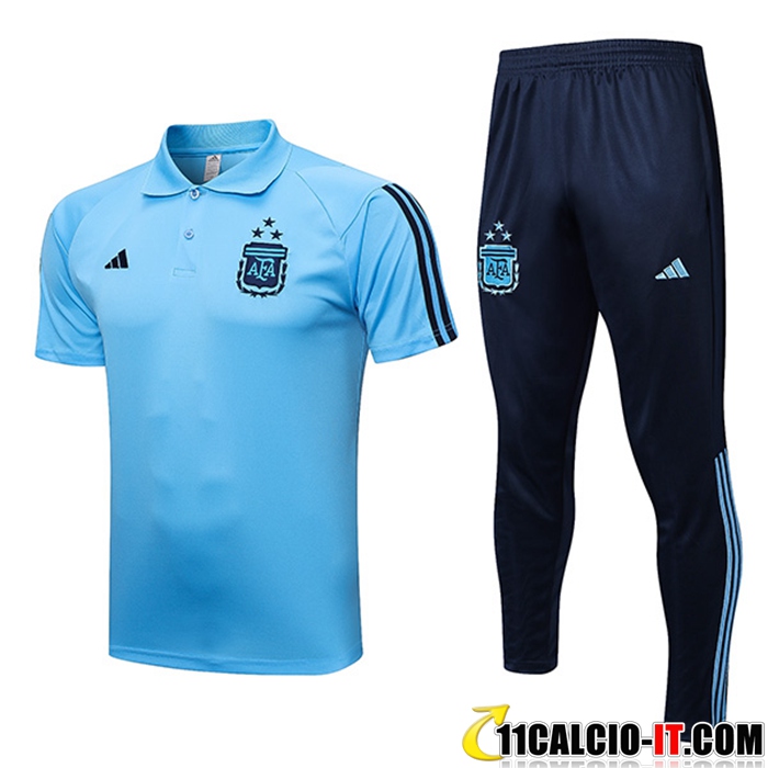 Numeri Kit Maglia Polo Argentina Azzurro 2023/2023