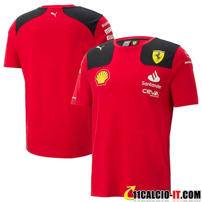 Personalizzare Maglietta F1 Scuderia Ferrari Team Rosso 2023 Personalizzare Maglietta F1 Scuderia Ferrari Team Rosso 2023