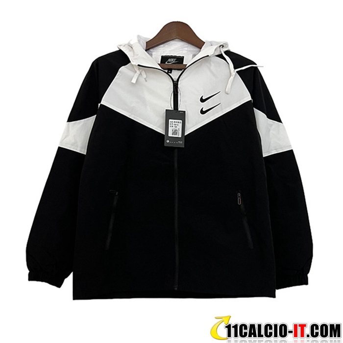 Nuova Giacca A Vento Nike Nero/Bianco 2023 -02