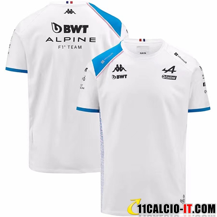 Acquistare T-Shirt F1 Alpine Racing Team Bianco 2023