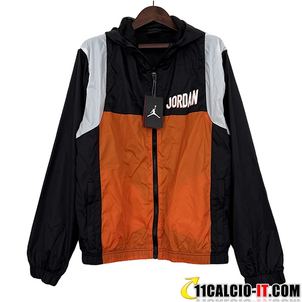 Negozio Giacca A Vento Jordan Nero/Arancia 2023/2024