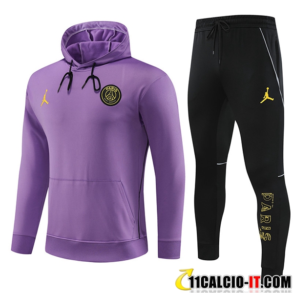 Numeri Per Insieme Giacca Con Cappuccio Tuta Jordan PSG viola 2023/2024