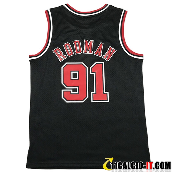 Numeri Maglia Chicago Bulls (RODMAN #91) 2023/24 Nero