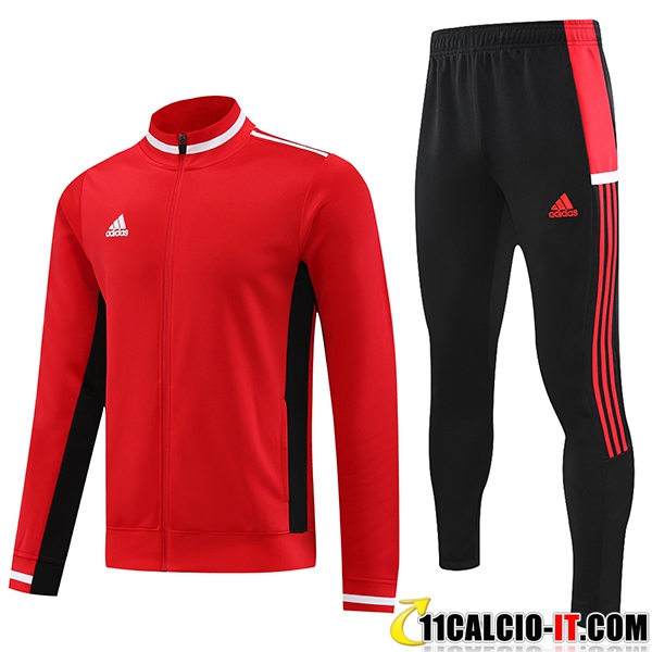 Creare Insieme Tuta Calcio - Giacca Adidas Rosso 2023/2024 -02