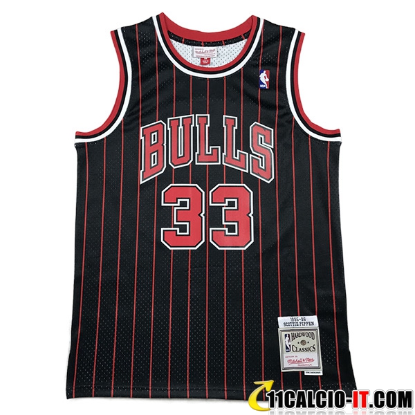 Numeri Maglia Chicago Bulls (PIPPEN #33) 2023/24 Nero/Rosso