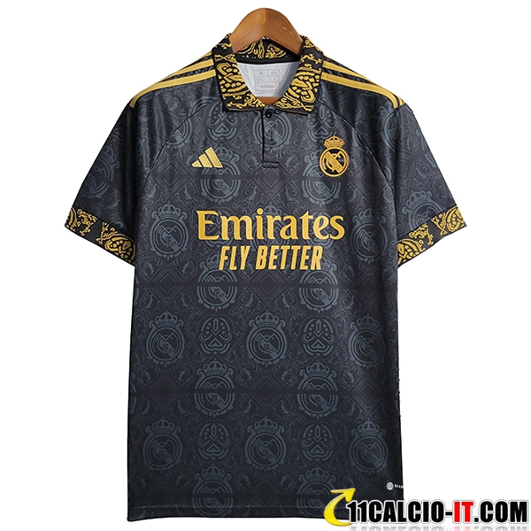 Acquisto Maglie Calcio Real Madrid Special Edition Nero 2023/2024 Acquisto Maglie Calcio Real Madrid Special Edition Nero 2023/2024