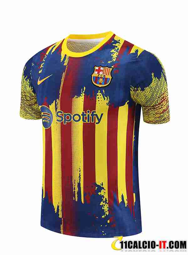 Offerta T Shirt Allenamento FC Barcellona Rosso/Giallo 2023/2024