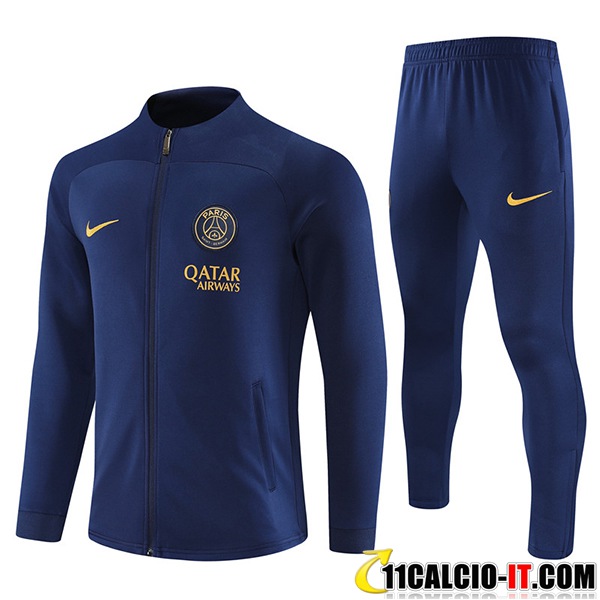 Shop Insieme Tuta Calcio - Giacca PSG blu navy 2023/2024 -03