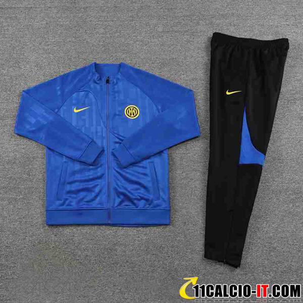 Dove Comprare Insieme Tuta Calcio - Giacca Inter Milan Blu 2023/2024