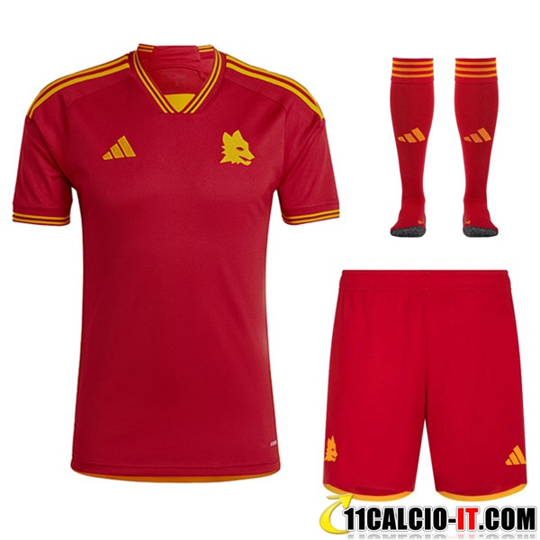 Acquisto Kit Maglia AS Roma Prima (Pantaloncini + Calzini) 2023/2024