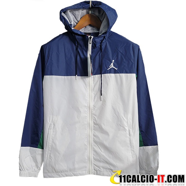 Outlet Giacca A Vento Jordan Bianco/Blu 2023/2024 -02