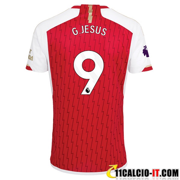 Imitazioni Maglie Calcio Arsenal (G.JESUS #9) 2023/2024 Prima