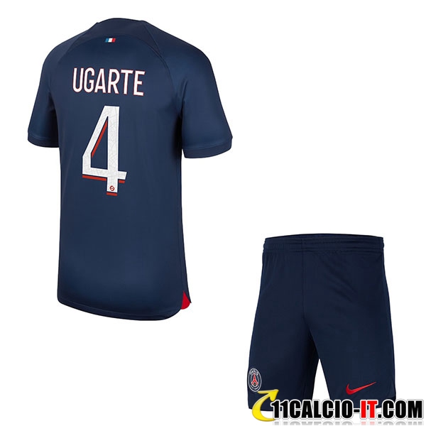 Shop Maglie Calcio PSG (UGARTE #4) Bambino 2023/2024 Prima