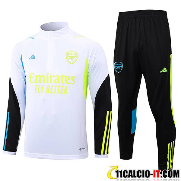 Imitazioni Insieme Tuta Calcio Arsenal Bianco 2023/2024