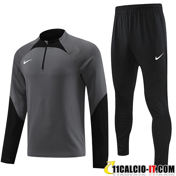Personalizza Insieme Tuta Calcio Nike Grigio 2023/2024 -02
