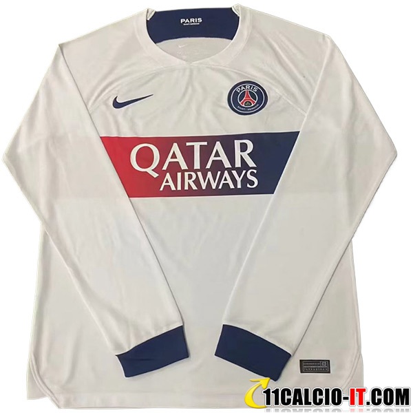 Store Maglie Calcio PSG Seconda Manica Lungas 2023/2024