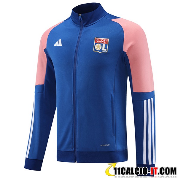 Dove Comprare Giacca Calcio Lione Blu/Rosa 2023/2024