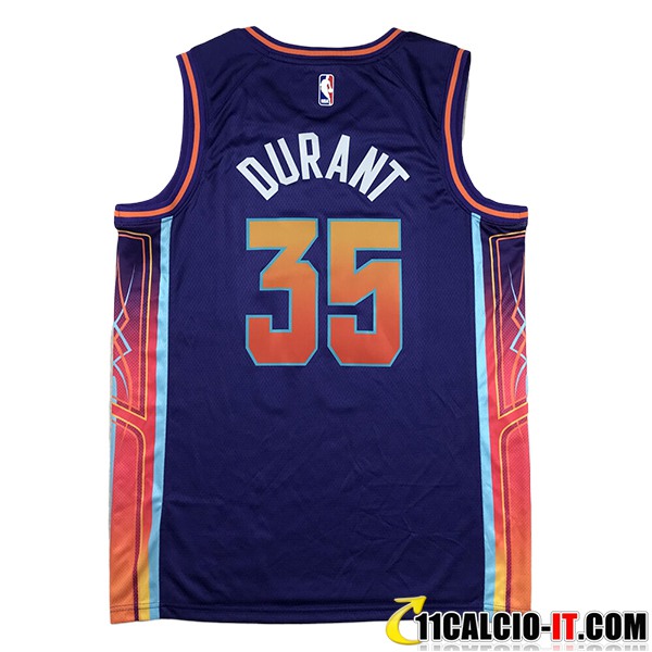 Acquistare Maglia Phoenix Suns (DURANT #35) 2023/24 viola/Arancia -02