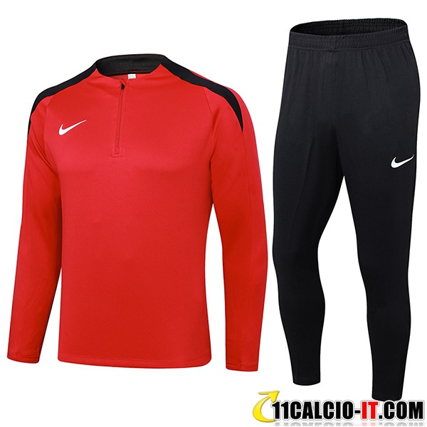 Negozio Insieme Tuta Calcio Nike Rosso/Nero 2024/2025