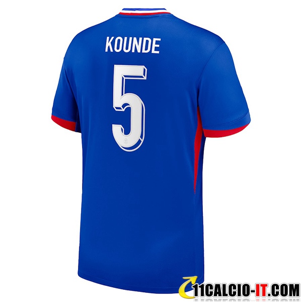 Nuove Maglie Calcio Francia (KOUNDE #5) UEFA Euro 2024 Prima