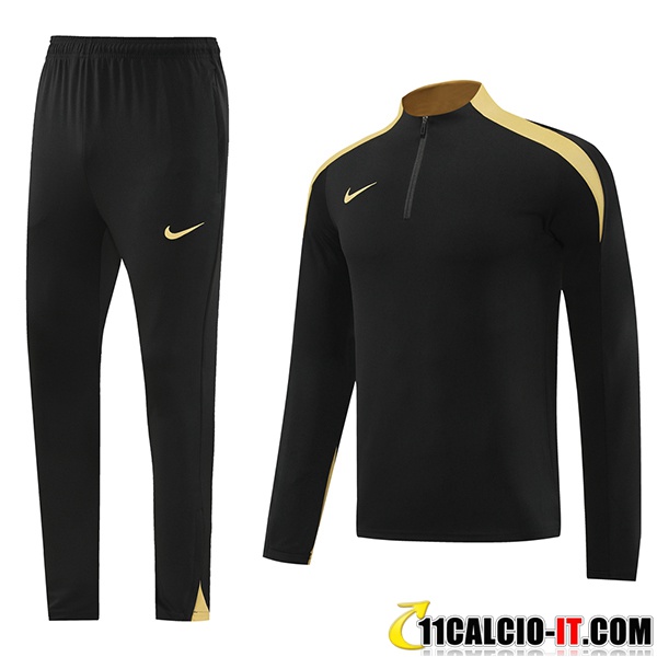 Sito Insieme Tuta Calcio Nike Nero/Giallo 2024/2025 -02