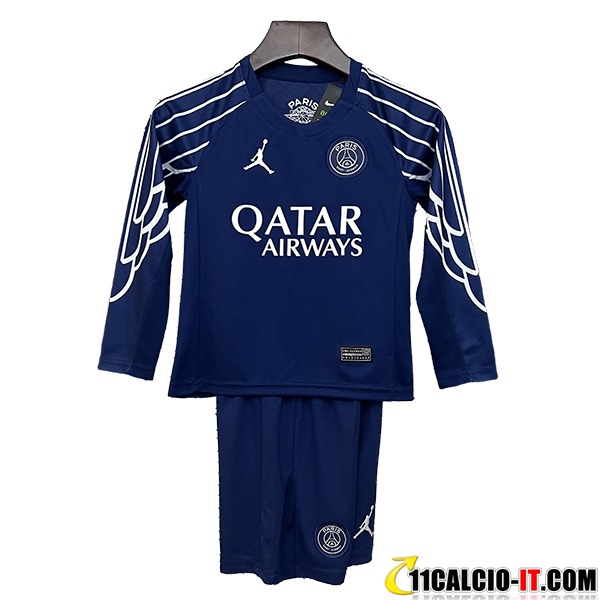 Le Nuove Nuova Maglie Calcio PSG Bambino Manica Lungas Quarto 2024/2025